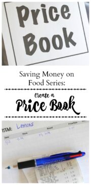 Create a price book to save money on food - Eat Well Spend Smart